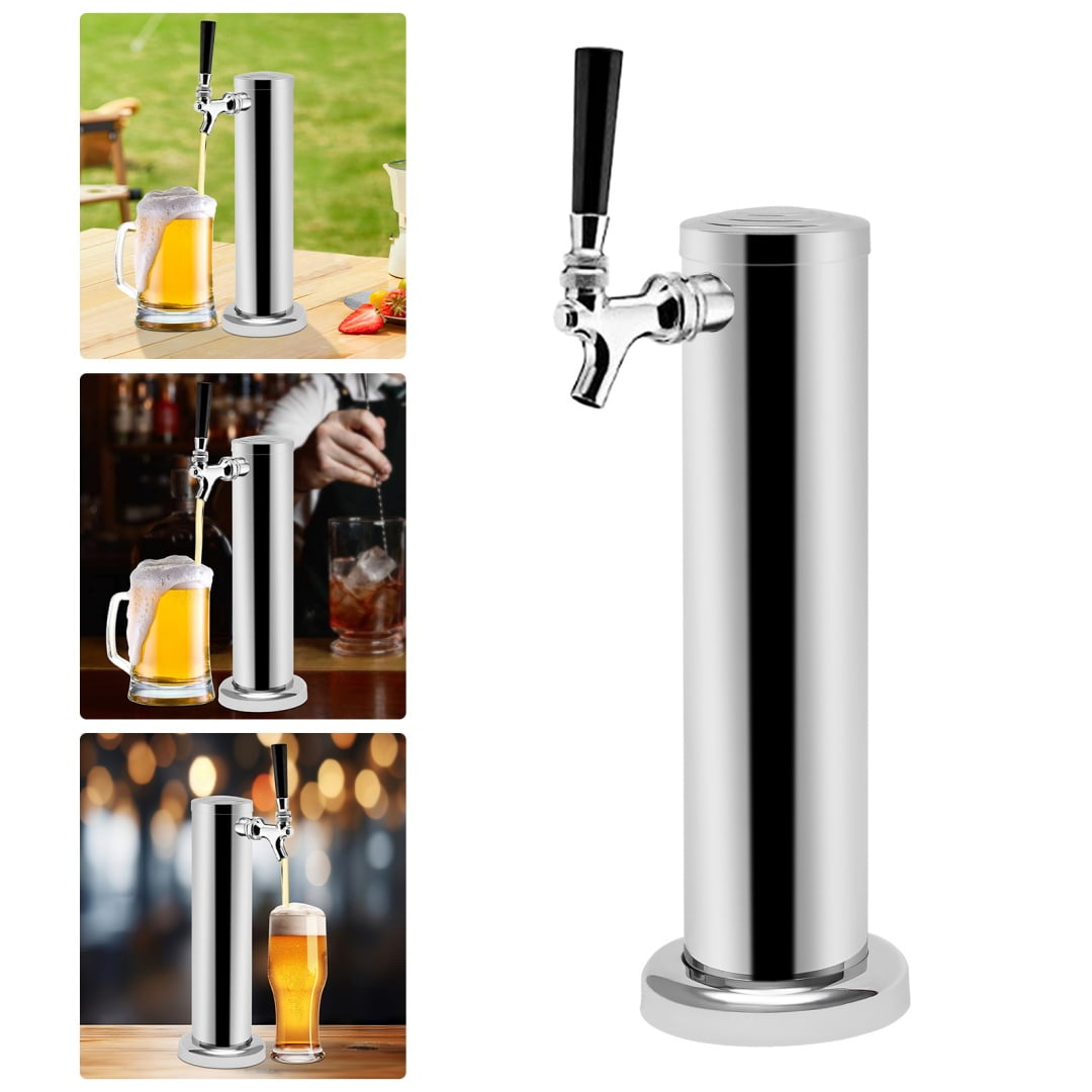 Beer Dispenser, Single Tap Beer Tower, Beverage Dispenser for ...