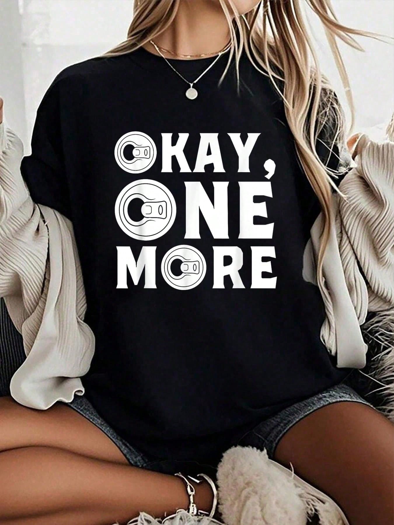 Beer Drinking Okay One More Funny Beer Drinker T-Shirt - 100% Cotton ...