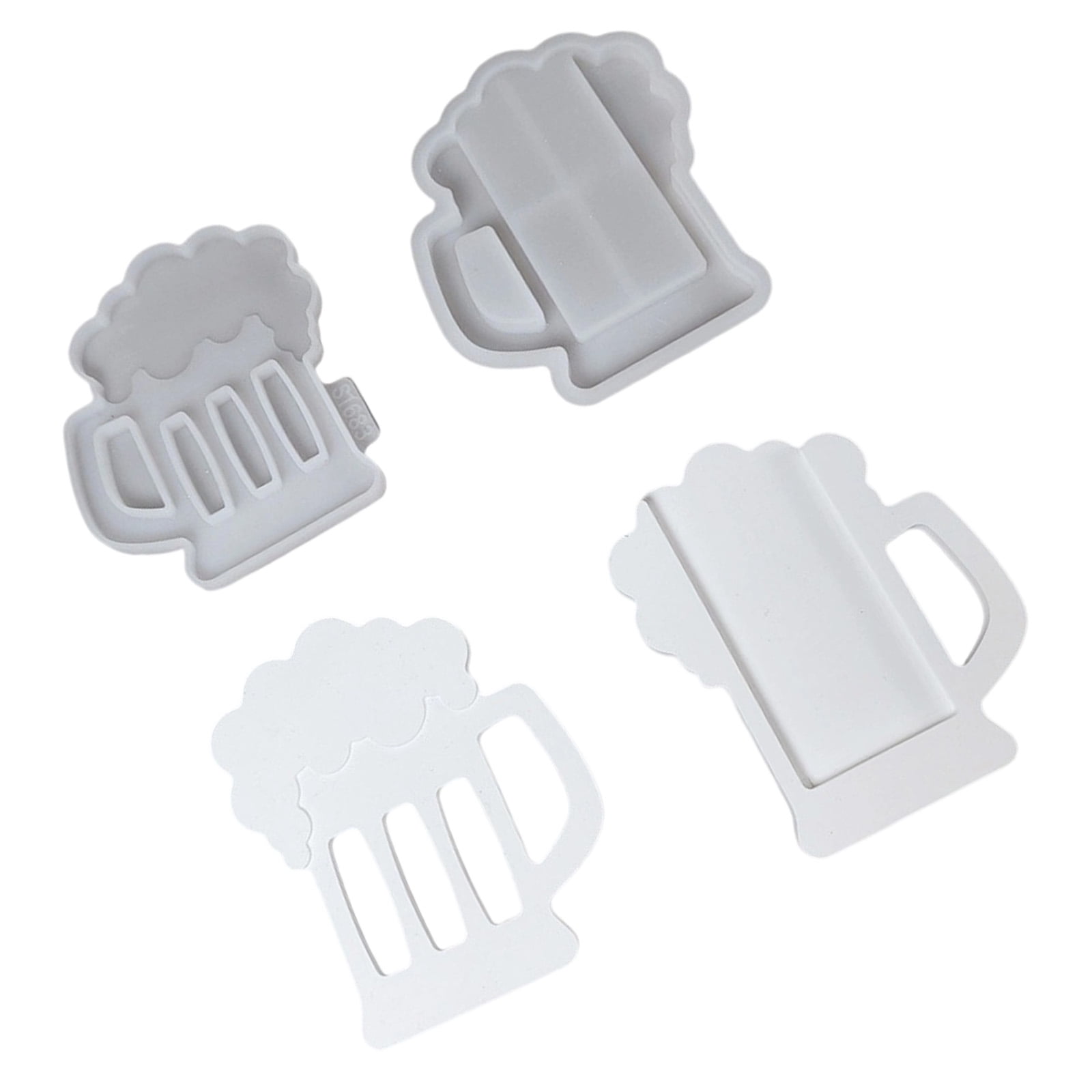 Beer Glass Shaped Silicone Molds Temperature For Cash Coin Holder Resin ...