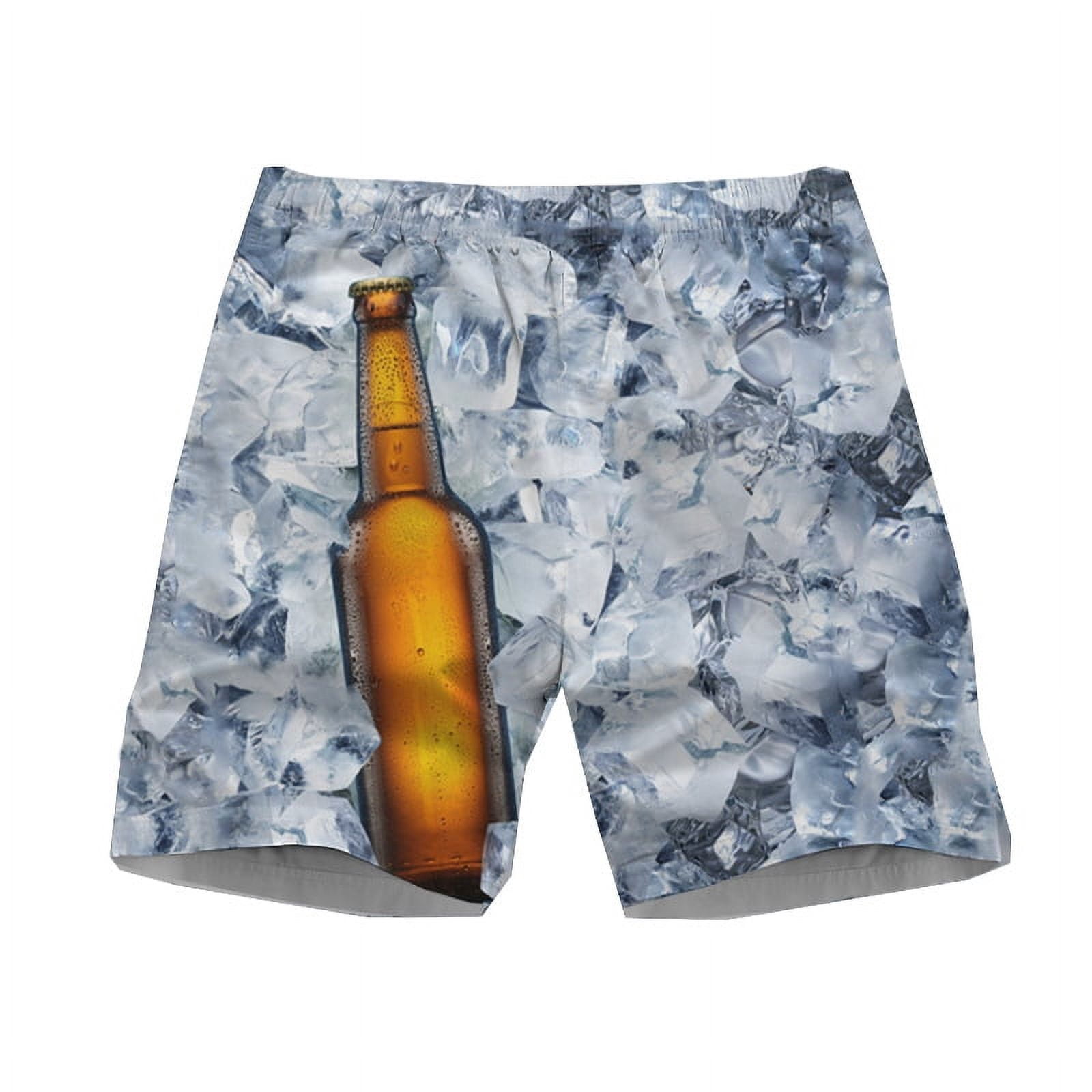 Beer Graphic Board Shorts Pants Men 3D Gulf Casual Printed Beach Shorts ...