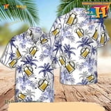 Beer Hawaiian Shirt Beer Coconut Tree Hawaiian Shirt - Walmart.com