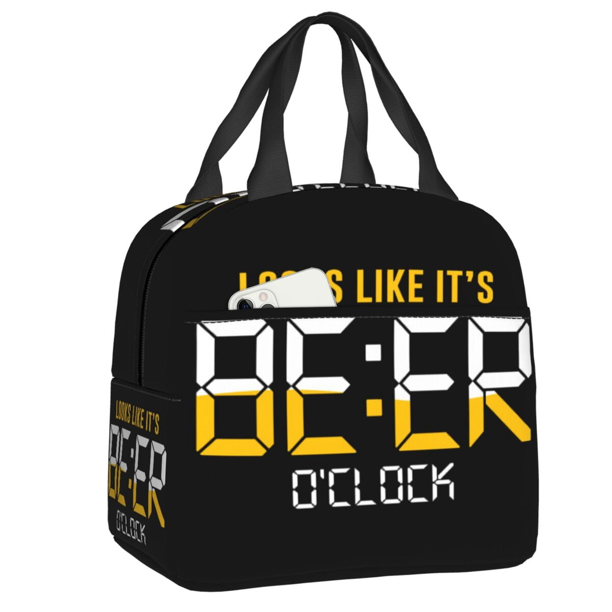 Beer Heartbeat Insulated Lunch Bag for Women Resuable Thermal Cooler ...