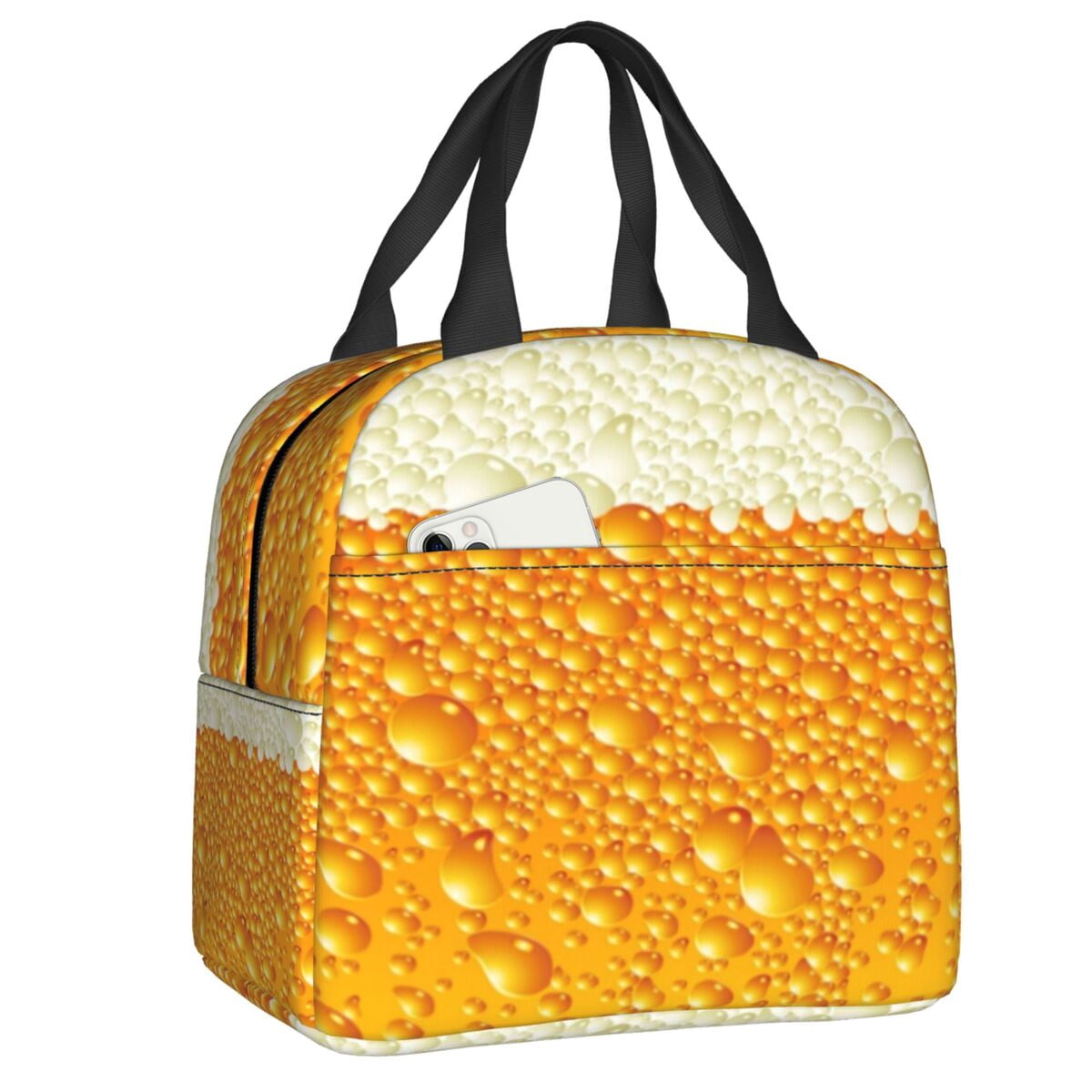 Beer Heartbeat Insulated Lunch Bag for Women Resuable Thermal Cooler ...