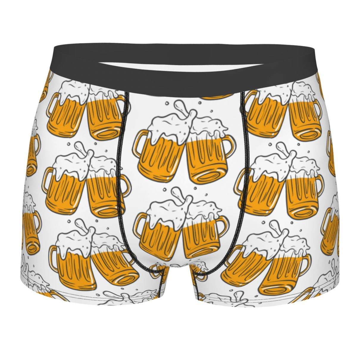 Beer Heartbeat Underwear Men Breathbale Alcohol Lover Boxer Briefs ...