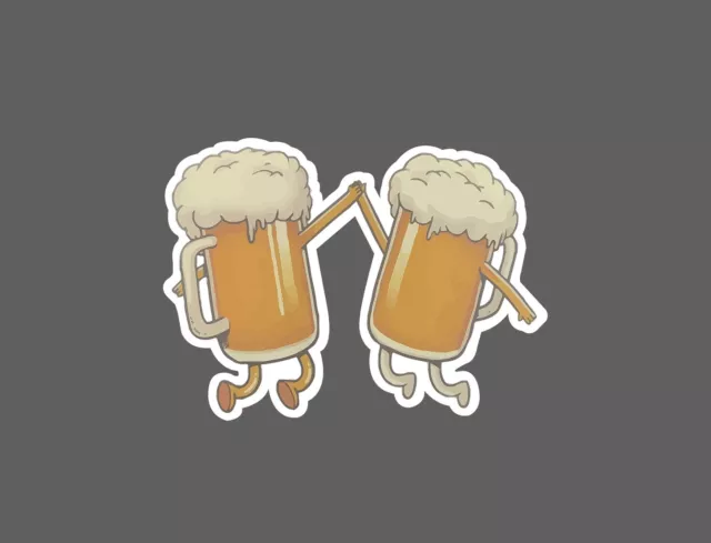 Beer High Five Sticker Cheers Waterproof New Sticker Phone Decal Water ...