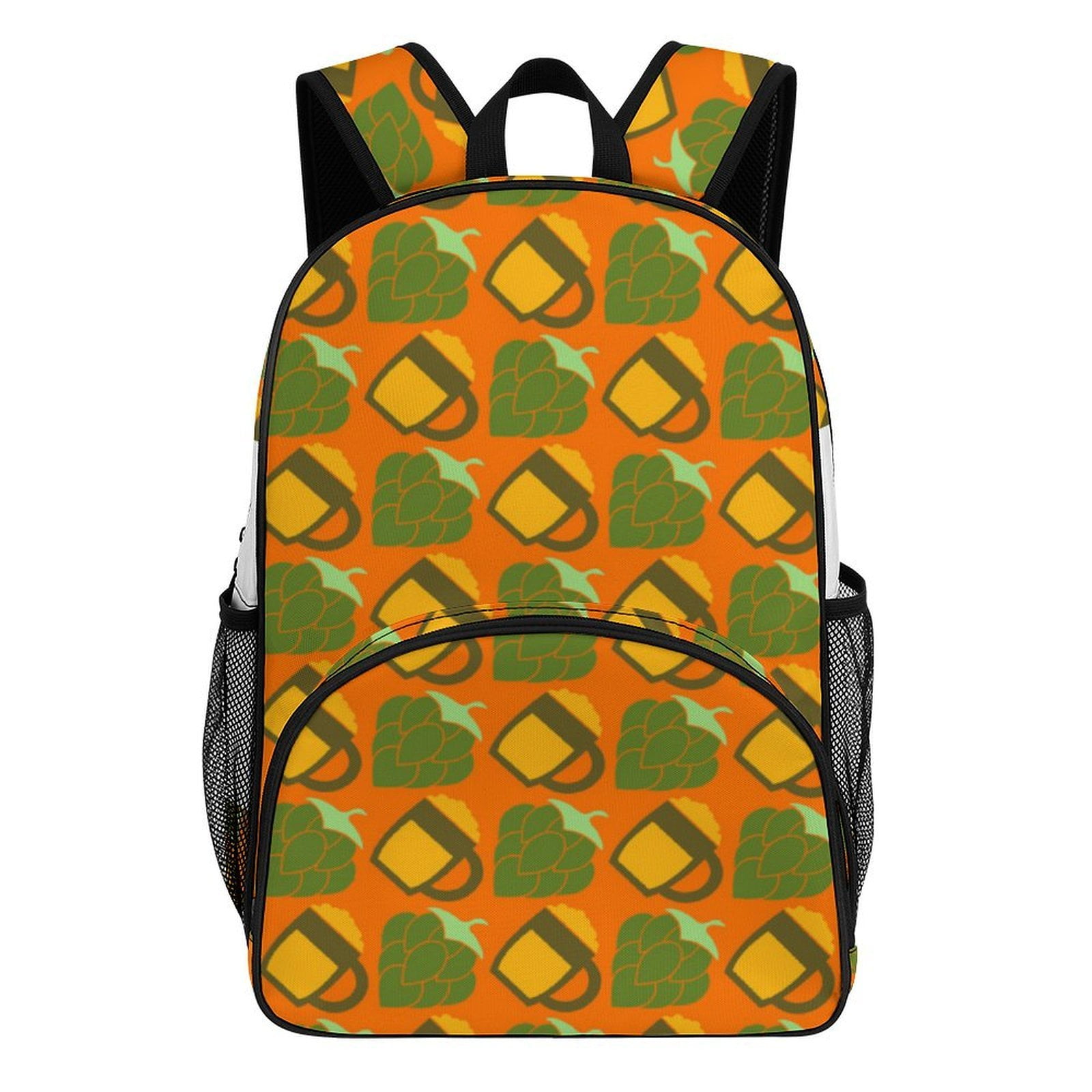 Beer Hops Pattern Background Repeat Backpack Travel Laptop Casual ...