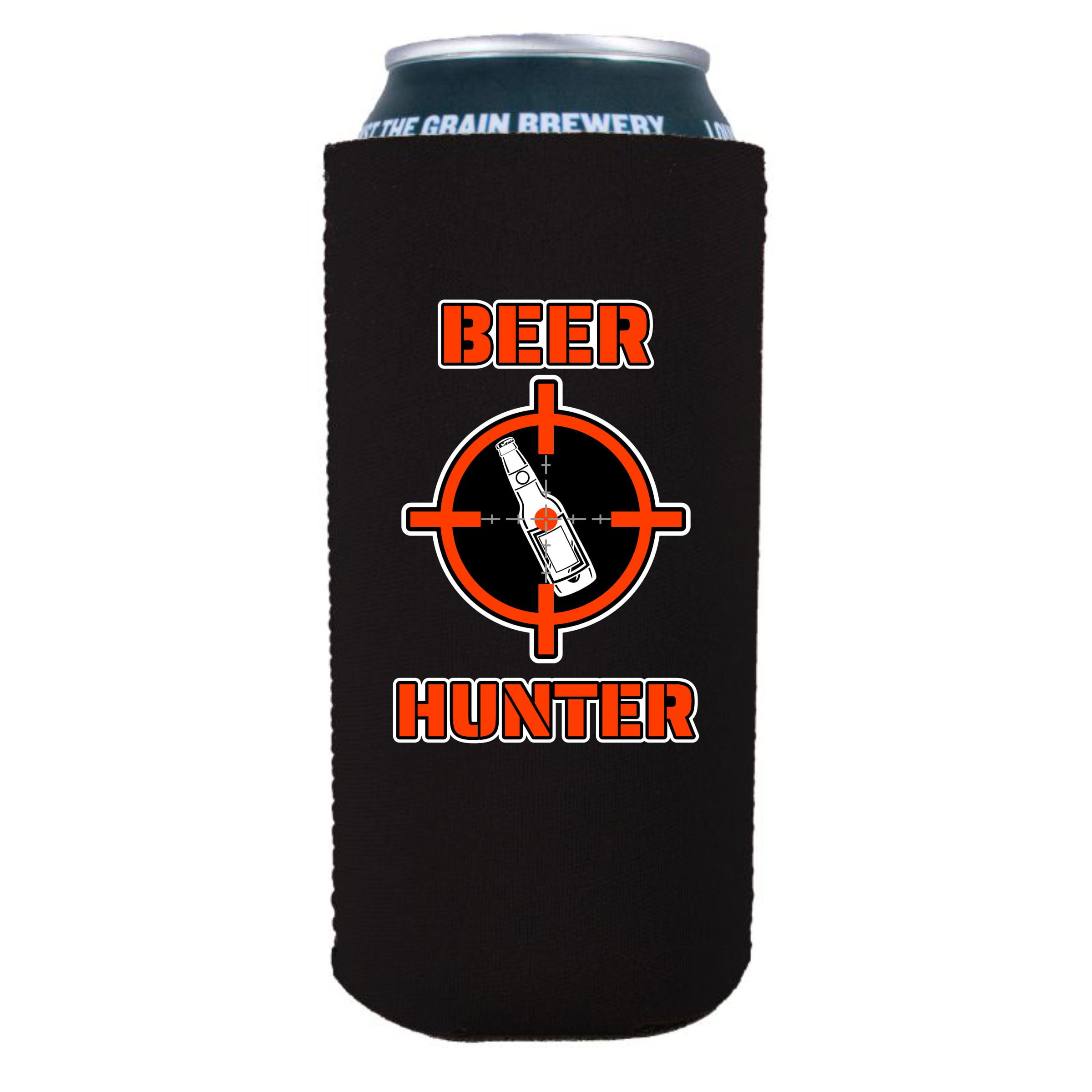 Beer Hunter 16 oz. Can Coolie (Black) - Walmart.com