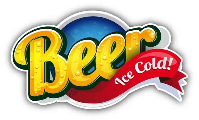 Beer Ice Cold Slogan Car Sticker Phone Decal Water Bottle Stickers Car ...