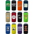 Beer Jokes Funny Designs 16 oz. Can Coolie 12 Pack Set - Walmart.com