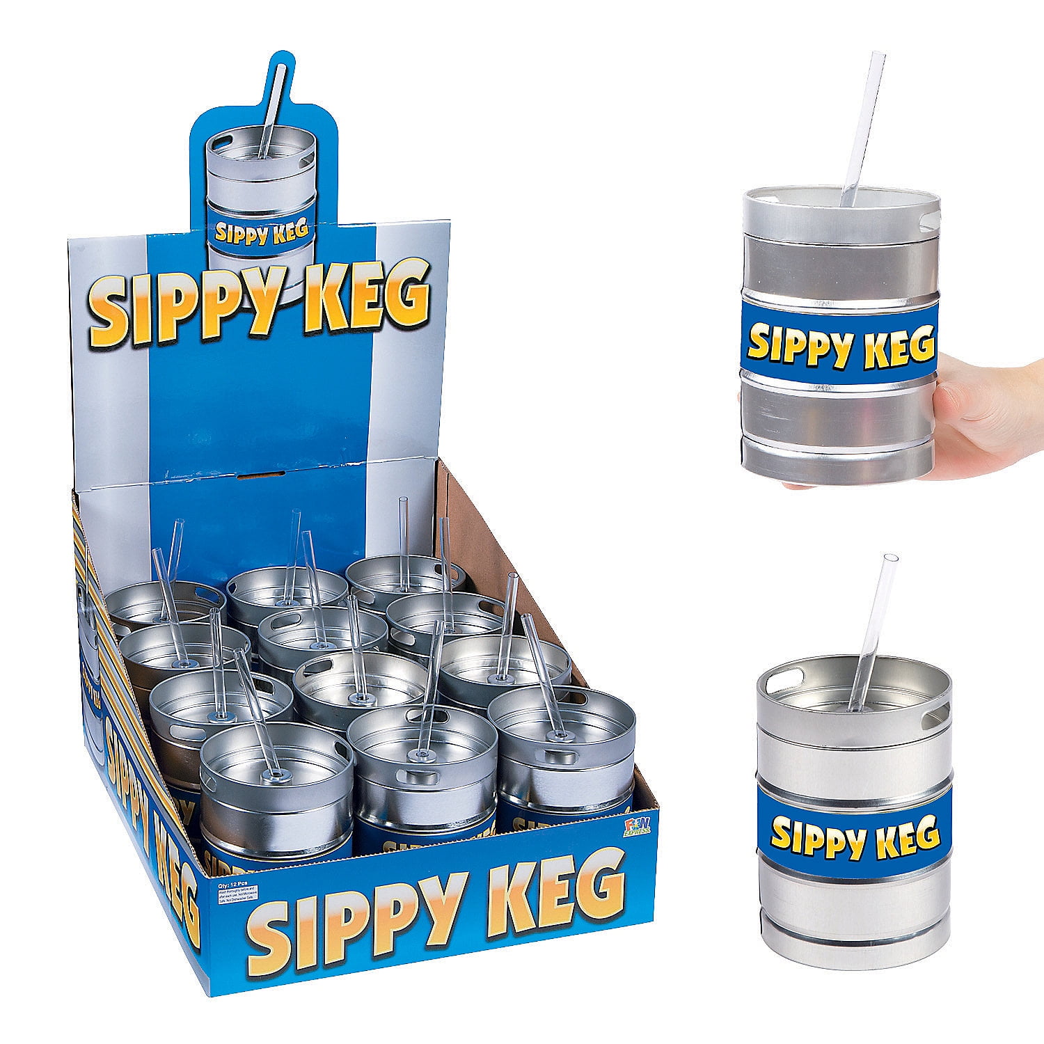 12-Piece Home Decor Beer Keg Cup Set - Walmart.com