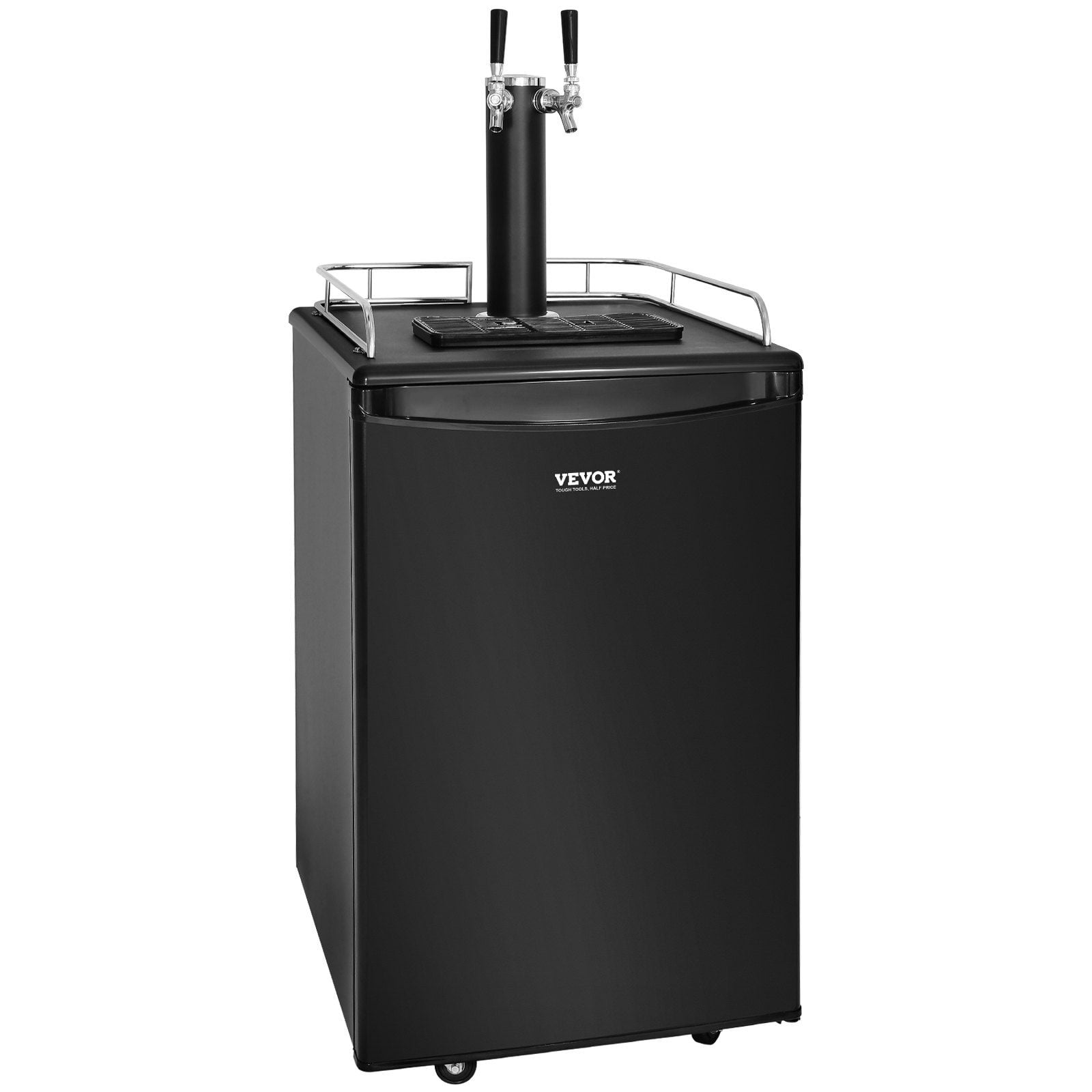 Beer Kegerator, Full Size Keg Refrigerator With Shelves,Dual Tap Draft ...