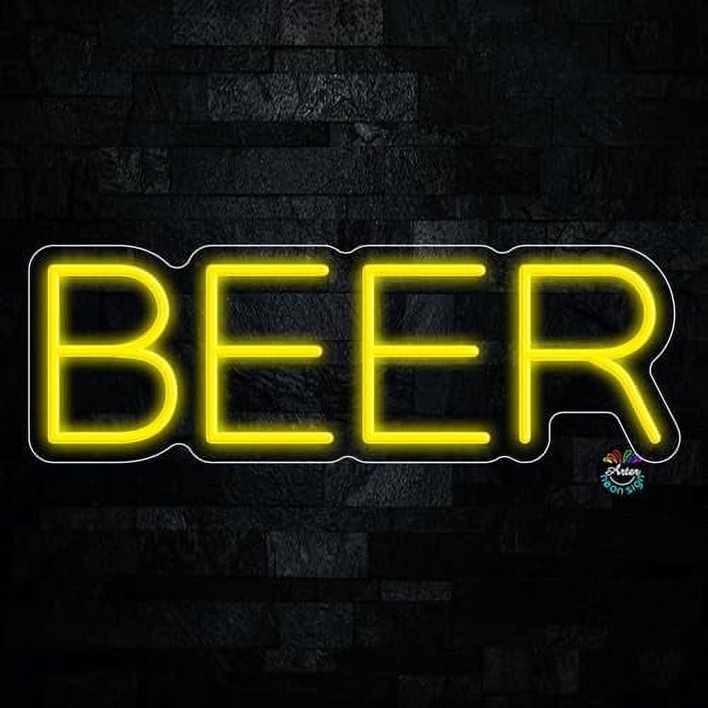 Beer LED Neon Sign 24"L x 8"H #32064 - Walmart.com
