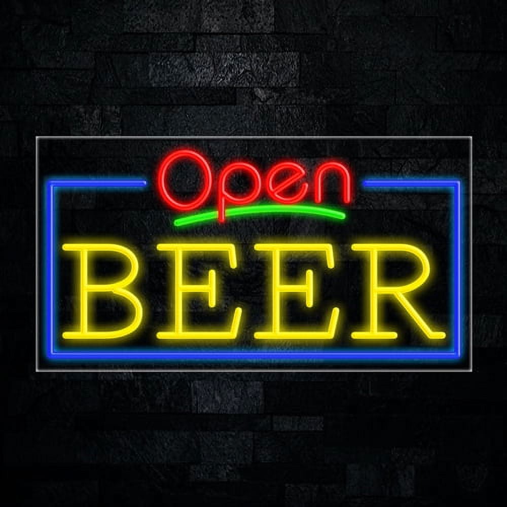 Beer LED Neon Sign 33"L x 18"H #35624 - Walmart.com