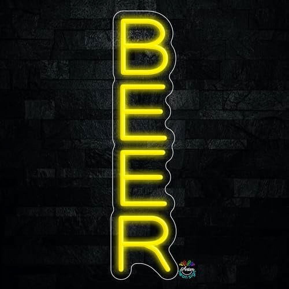 Beer LED Neon Sign 6"L x 24"H #32066 - Walmart.com