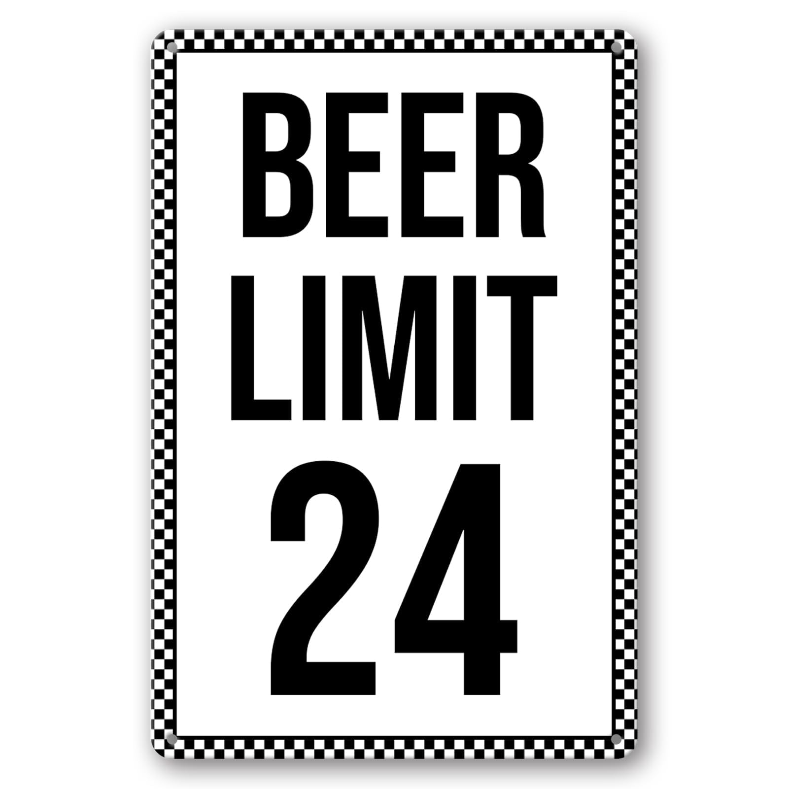 Beer Limit 24 Sign Bar Signs for Home Man Cave Accessories Decor Metal ...