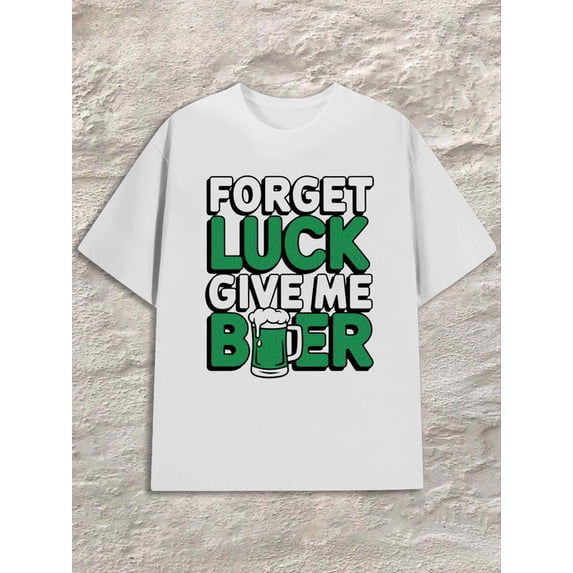 Beer Luck for men white Regular Fit, Everyday Comfort, Comfortable ...