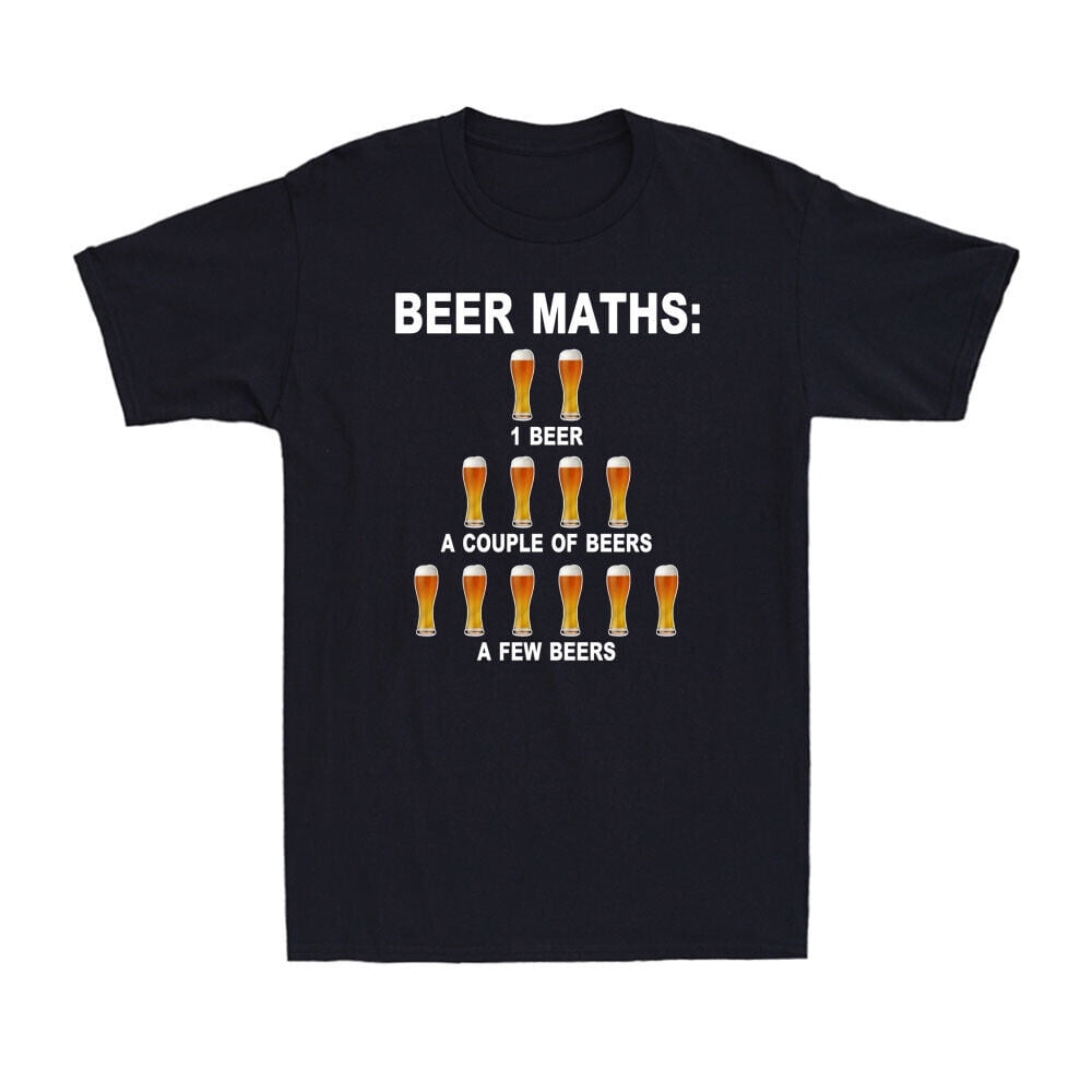 Beer Maths Funny Beer Drinkers Lads Pub Drinker Pints Pubs Banter Men's ...