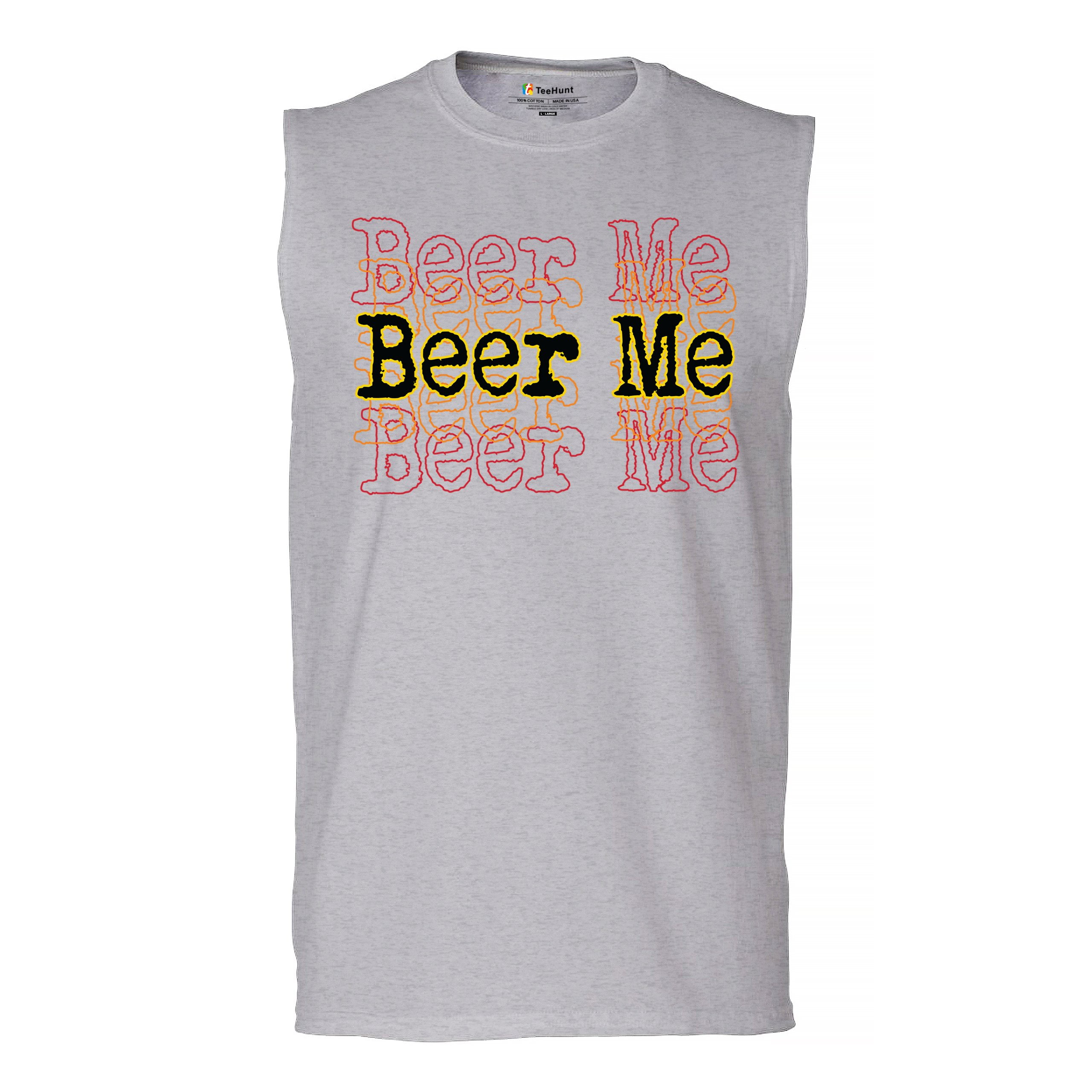Beer Me Muscle Shirt Funny Drinking Brew Lover Vintage Sarcastic ...