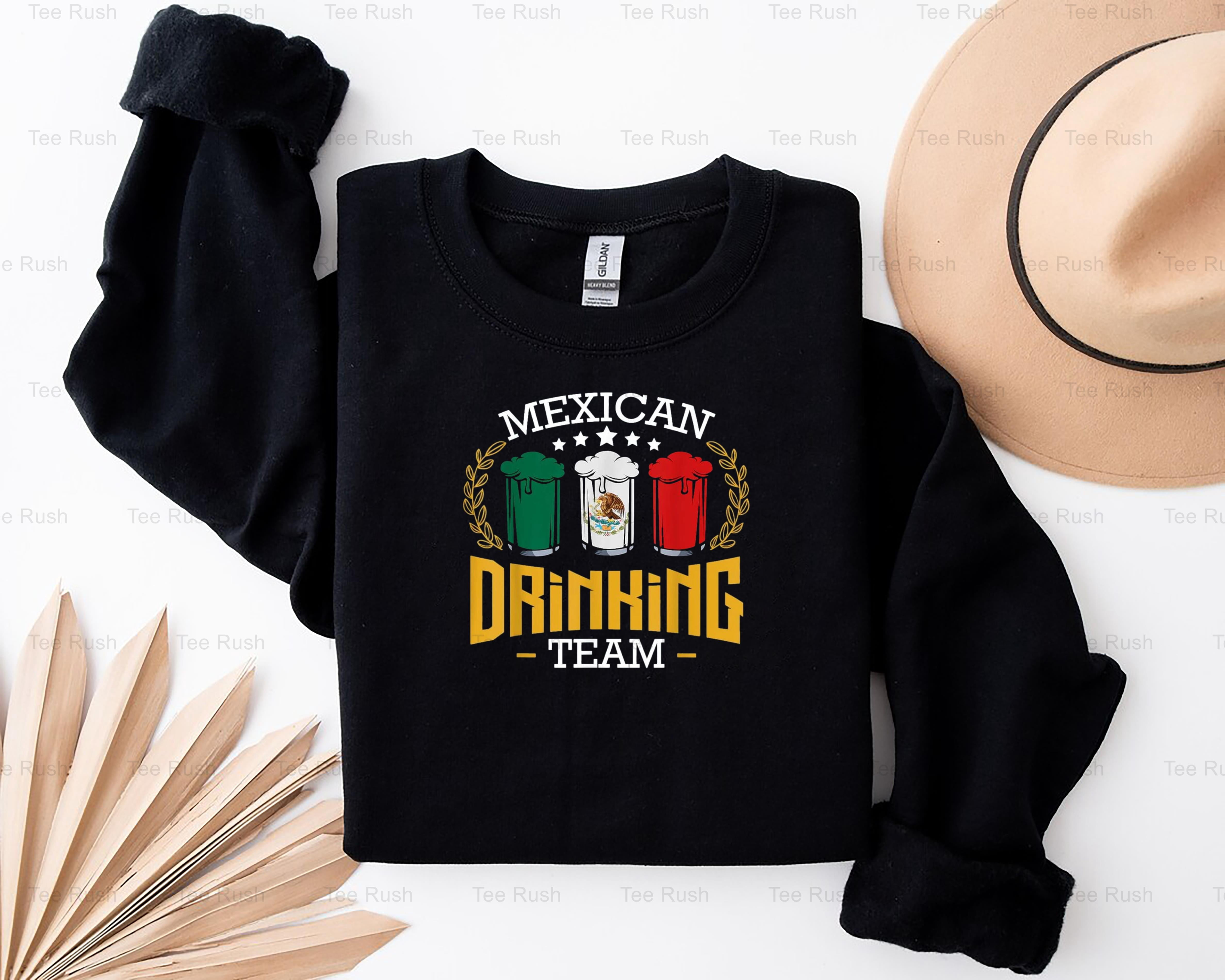Beer Mexican Drinking Team Mexico Flag Funny Beer Alcohol Party Humor,T ...