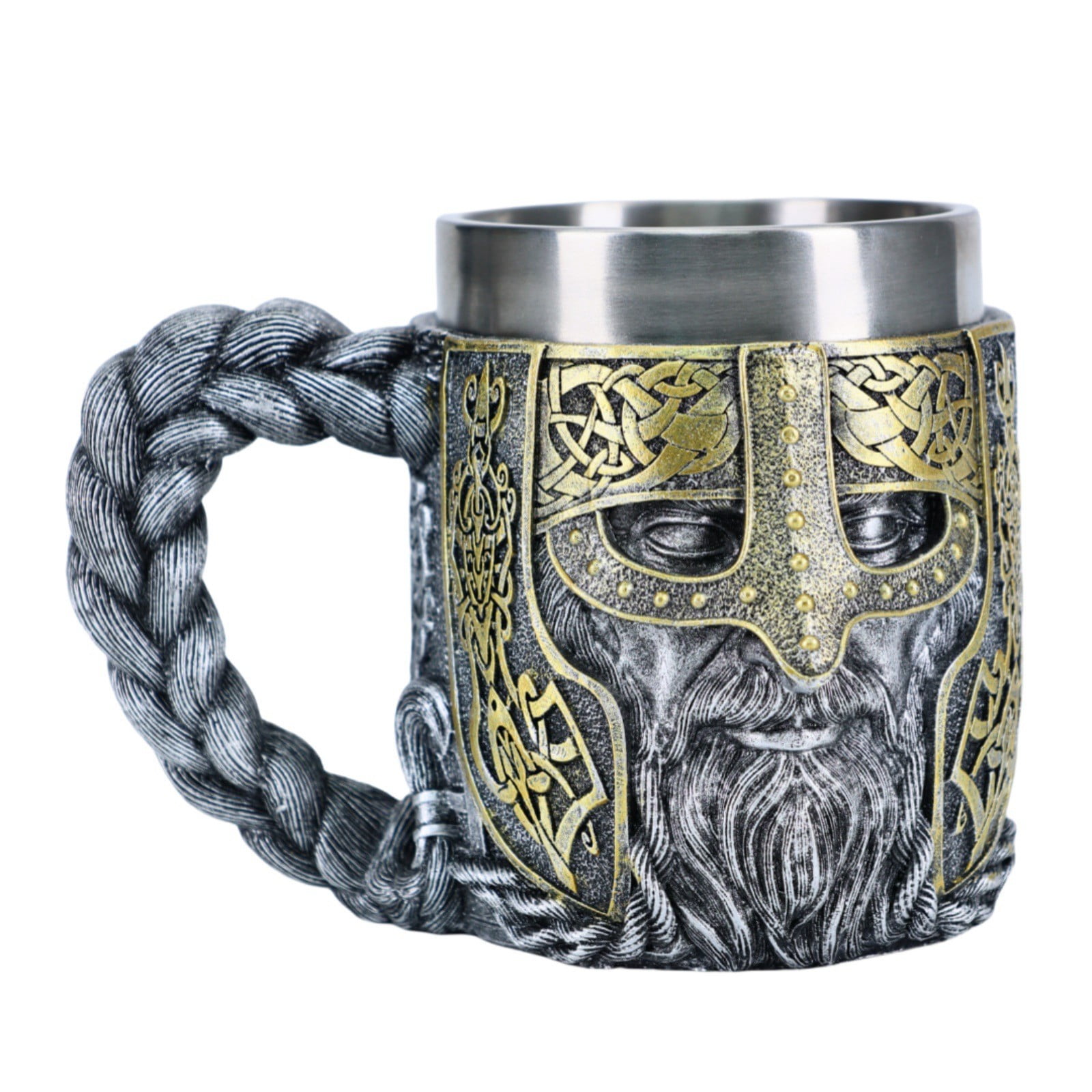 Beer Mug Coffee Cup with Armor Statue Design, 15.2 fl oz Capacity ...