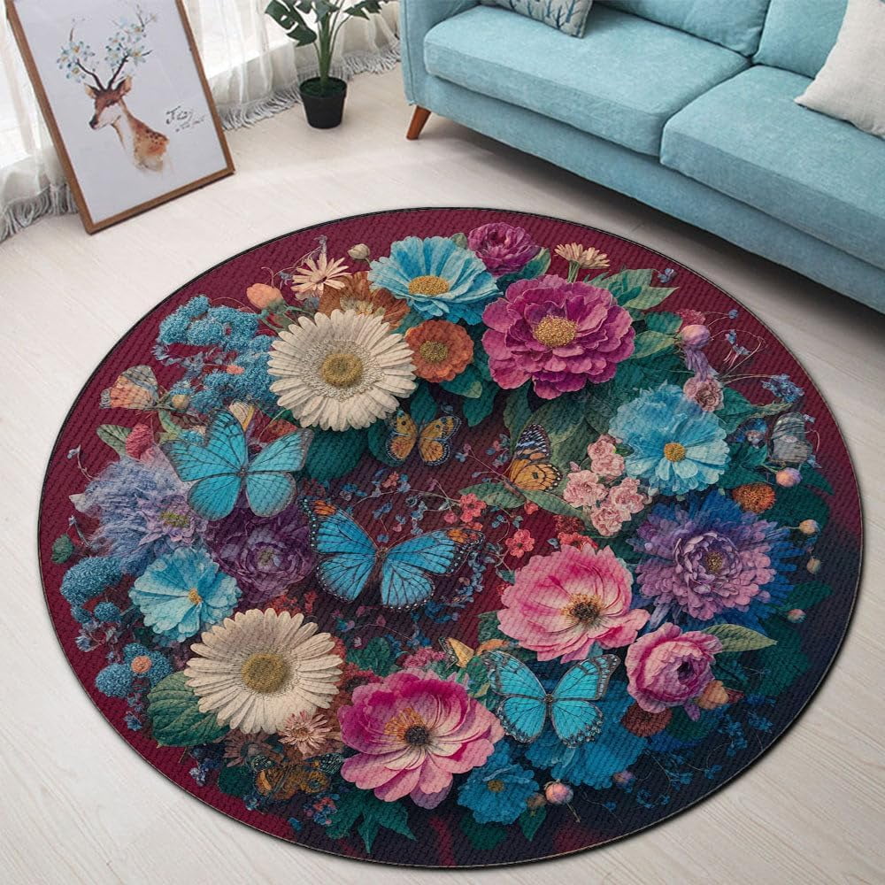 Beer Mug Round Area Rug, pub style circle carpet for man cave, bar area ...