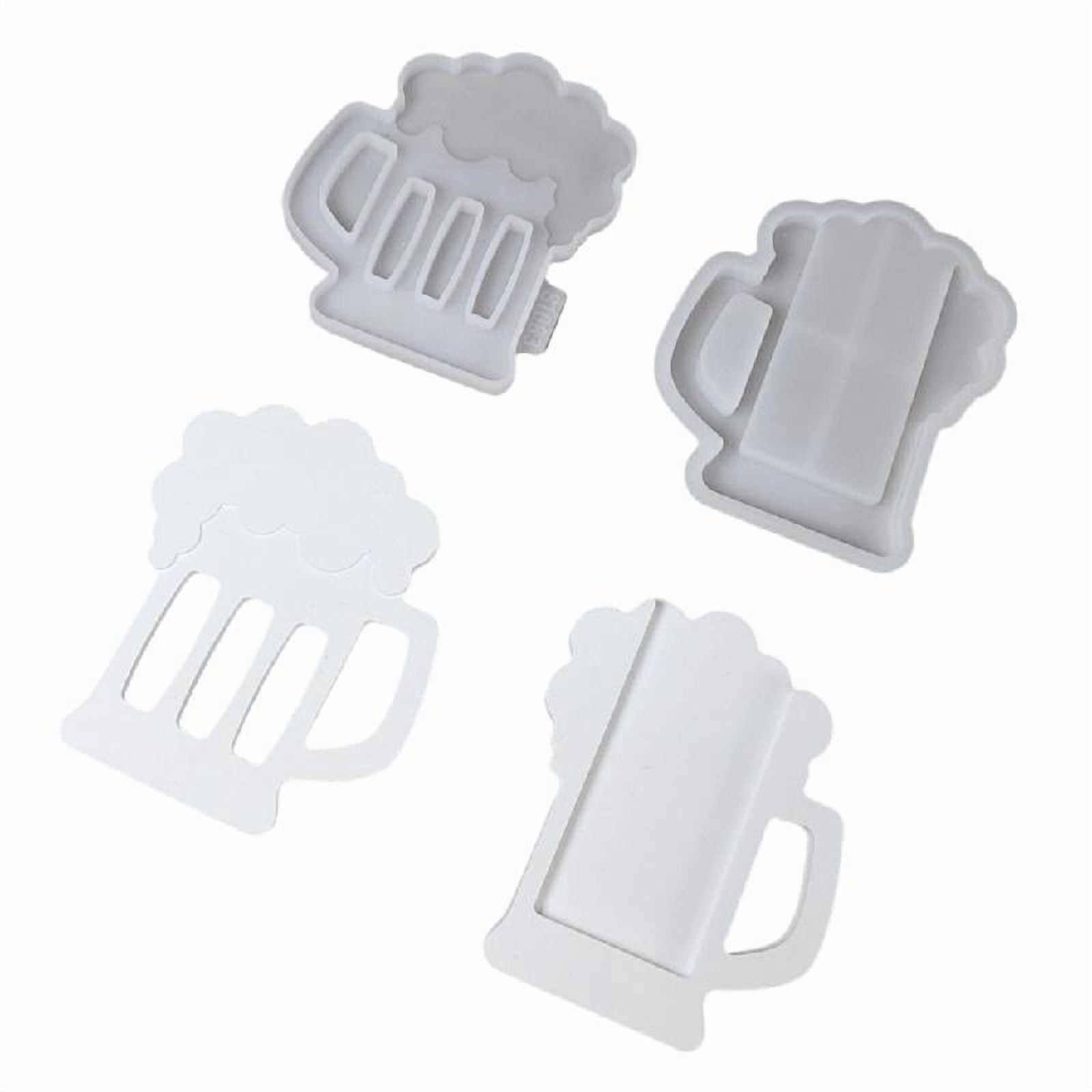 Beer Mug Shaped Silicone Molds Beer Glass Money Clip Mould Easy ...