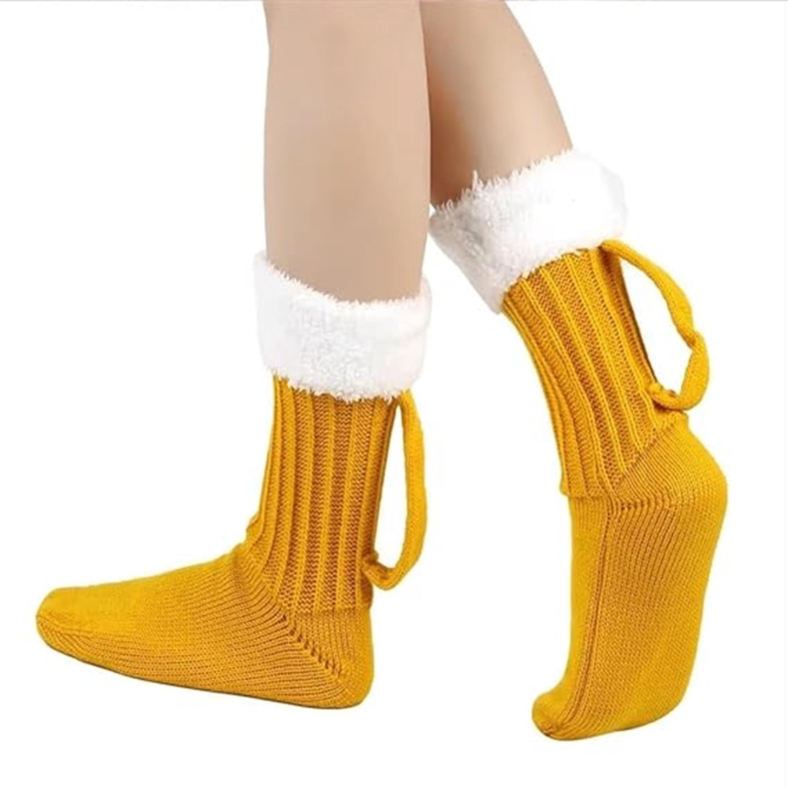 Beer Mug Socks Knit Mid-Calf Novelty Socks for Beer Lovers Funny ...
