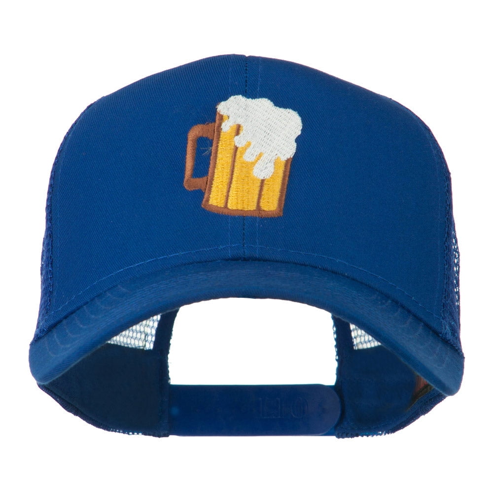 Beer Mug with foam Embroidered Trucker Cap - Royal OSFM - Walmart.com