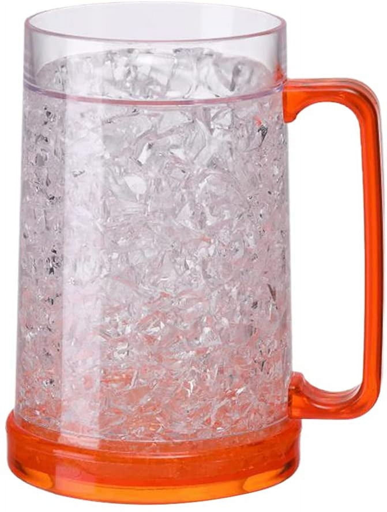 Beer Mugs For Freezer, Double Wall Gel Frosty Freezer Mug, Drinking ...
