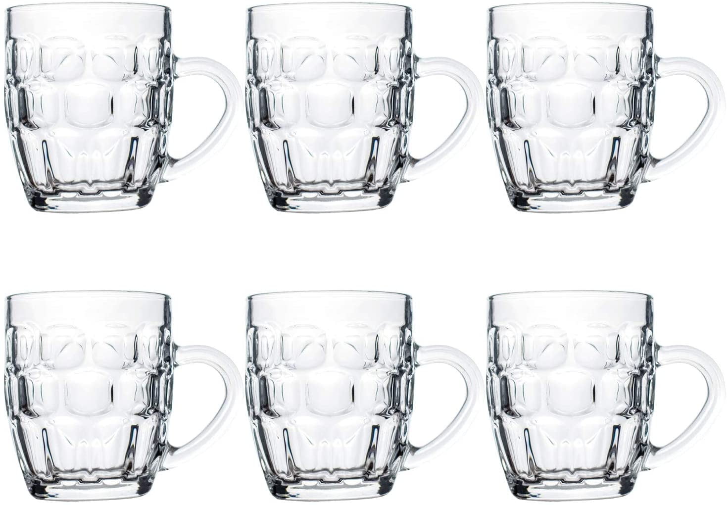 Beer Mugs Set,Glass Mugs With Handle 19oz,Large Beer Glasses For Freezer,Beer Cups Drinking ...