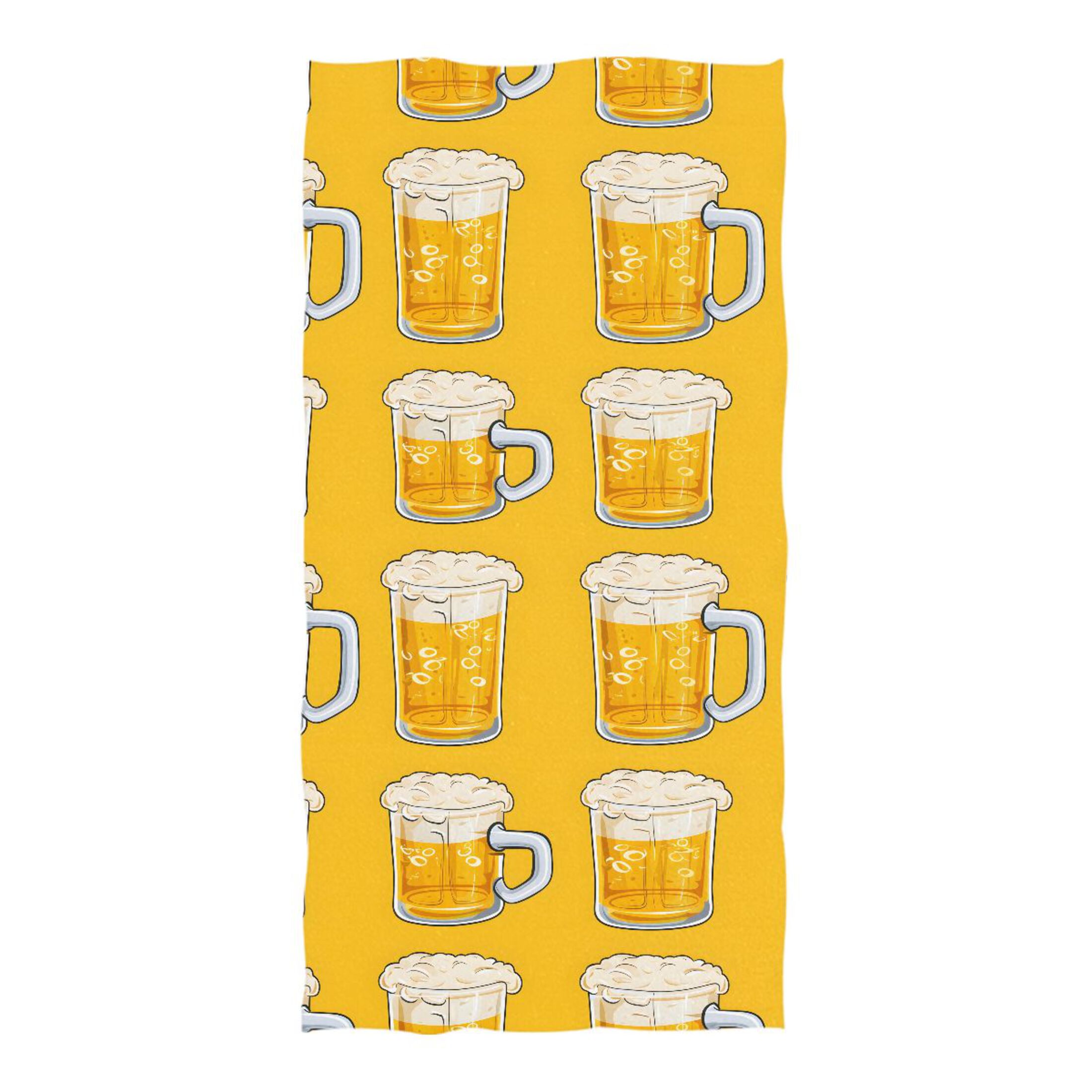 Beer Mugs with Foam Beach Towel Oversized 74"x37" Pool Towels Soft ...