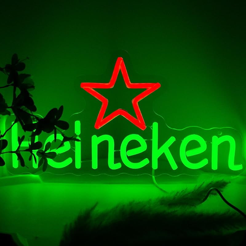 Beer Neon Signs for Wall Decor, LED Bar Sign Neon Beer Lights for Man ...