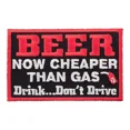 Beer Now Cheaper Than Gas Patch, Funny Patches - Walmart.com