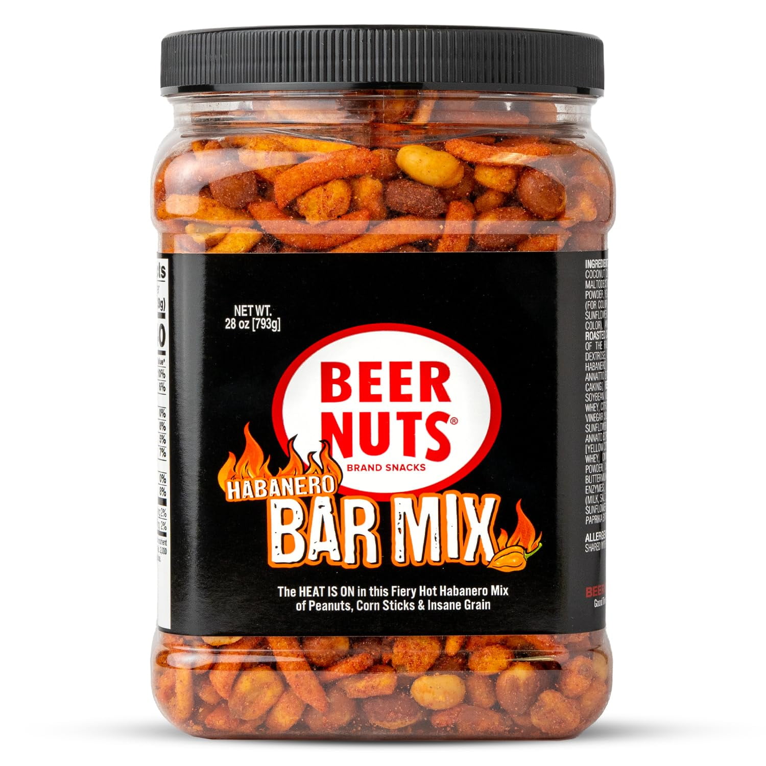 Beer Nuts HabaneroITSC Bar Mix, Fiery Hot Habanero Mix Of Peanuts, Corn ...
