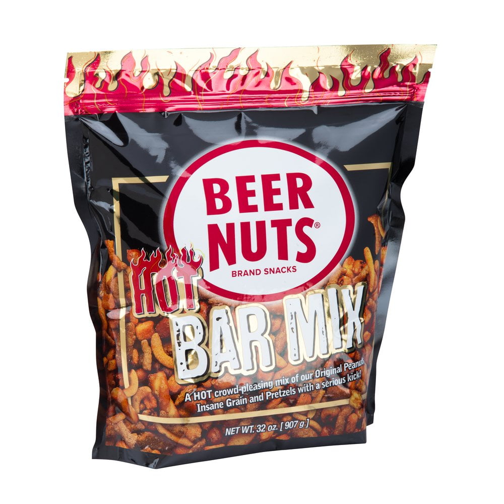 Beer Nuts, Hot Bar Mix Variety Pack, 32 oz Resealable Bag - Walmart.com