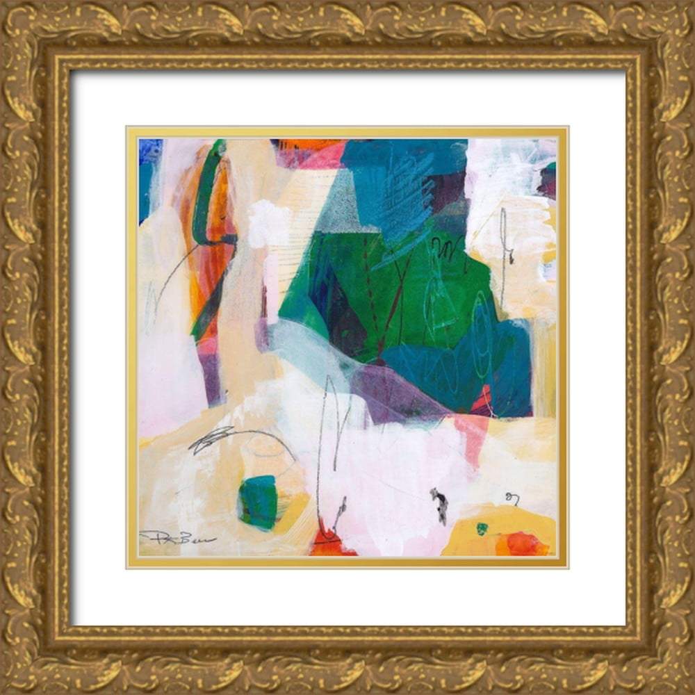 Beer, Pamela K. 15x15 Gold Ornate Wood Framed with Double Matting ...