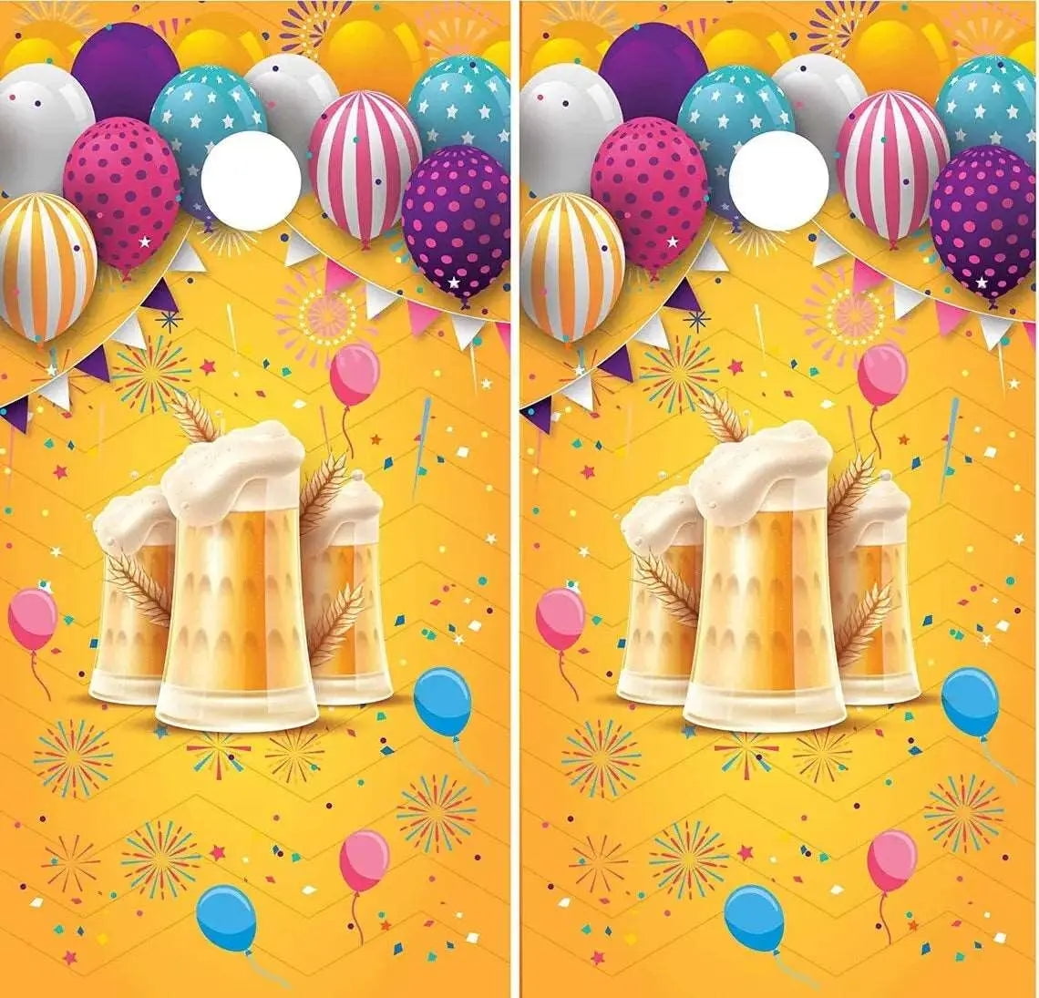 Beer Party Cornhole Vinyl Wraps & Cornhole Boards (2 Pack) Y1002 ...