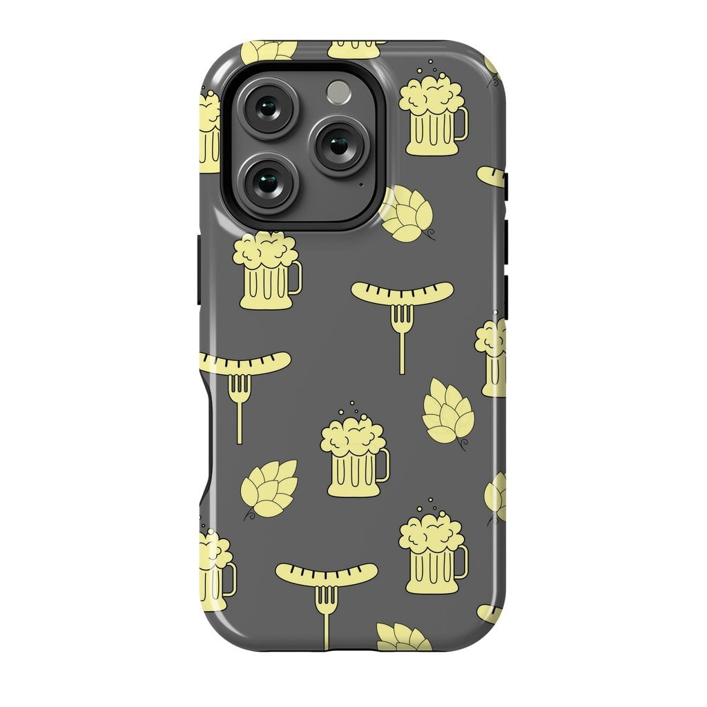 Beer Pattern iPhone Case Compatible with iPhone 11 12 13 14 15 16 17 ...