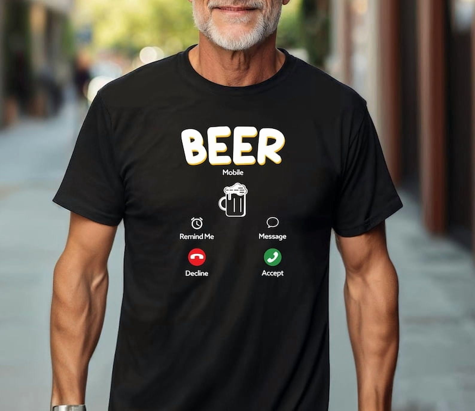Beer Shirt, Beer Tee, Funny Beer Call T-Shirt - Beer Incoming Call ...