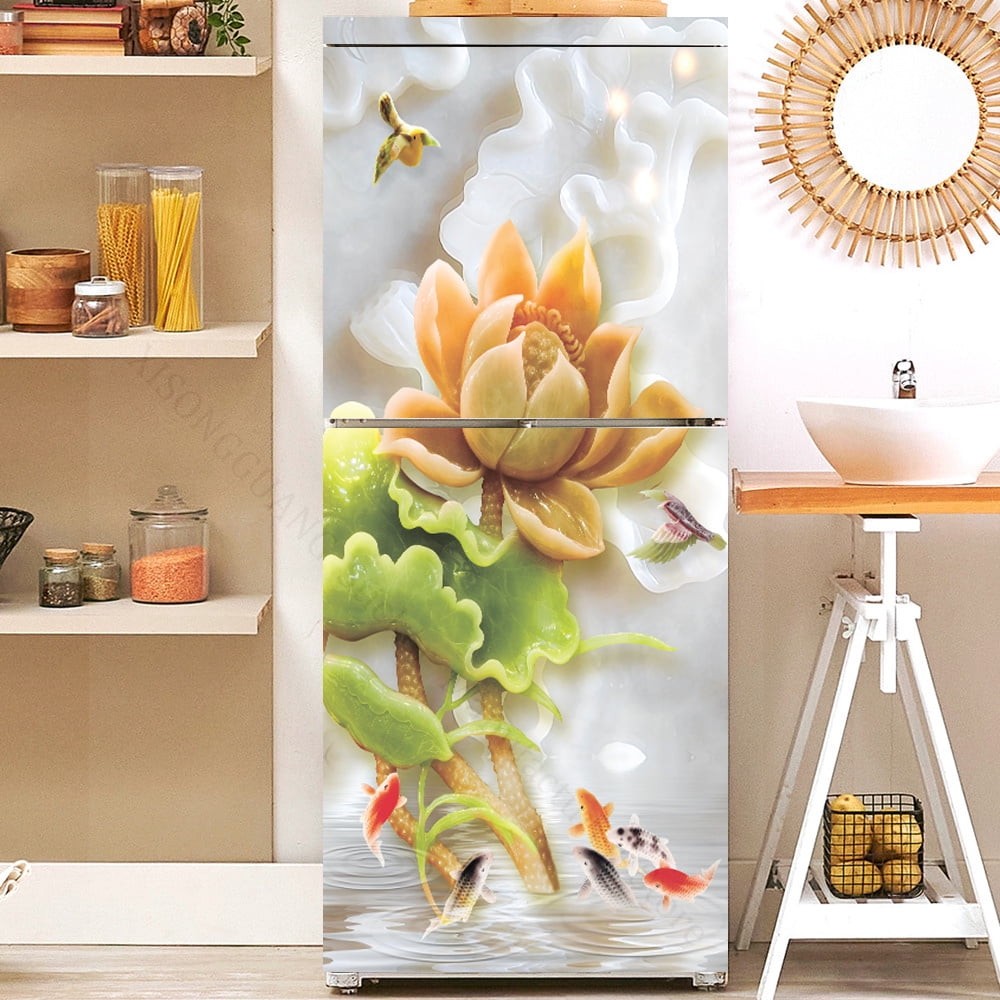 Beer Smoke Refrigerator Sticker Full Sticker Light Luxury Decoration ...