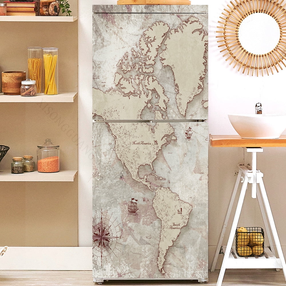 Beer Smoke Refrigerator Sticker Full Sticker Light Luxury Decoration ...