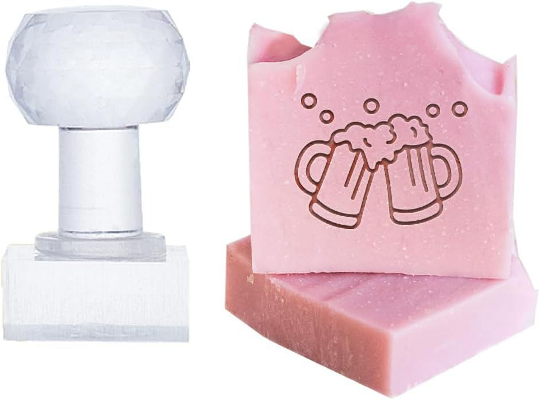 Beer Soap Stamp Cheers Soap Embossing Stamp Acrylic Transparent Stamp ...