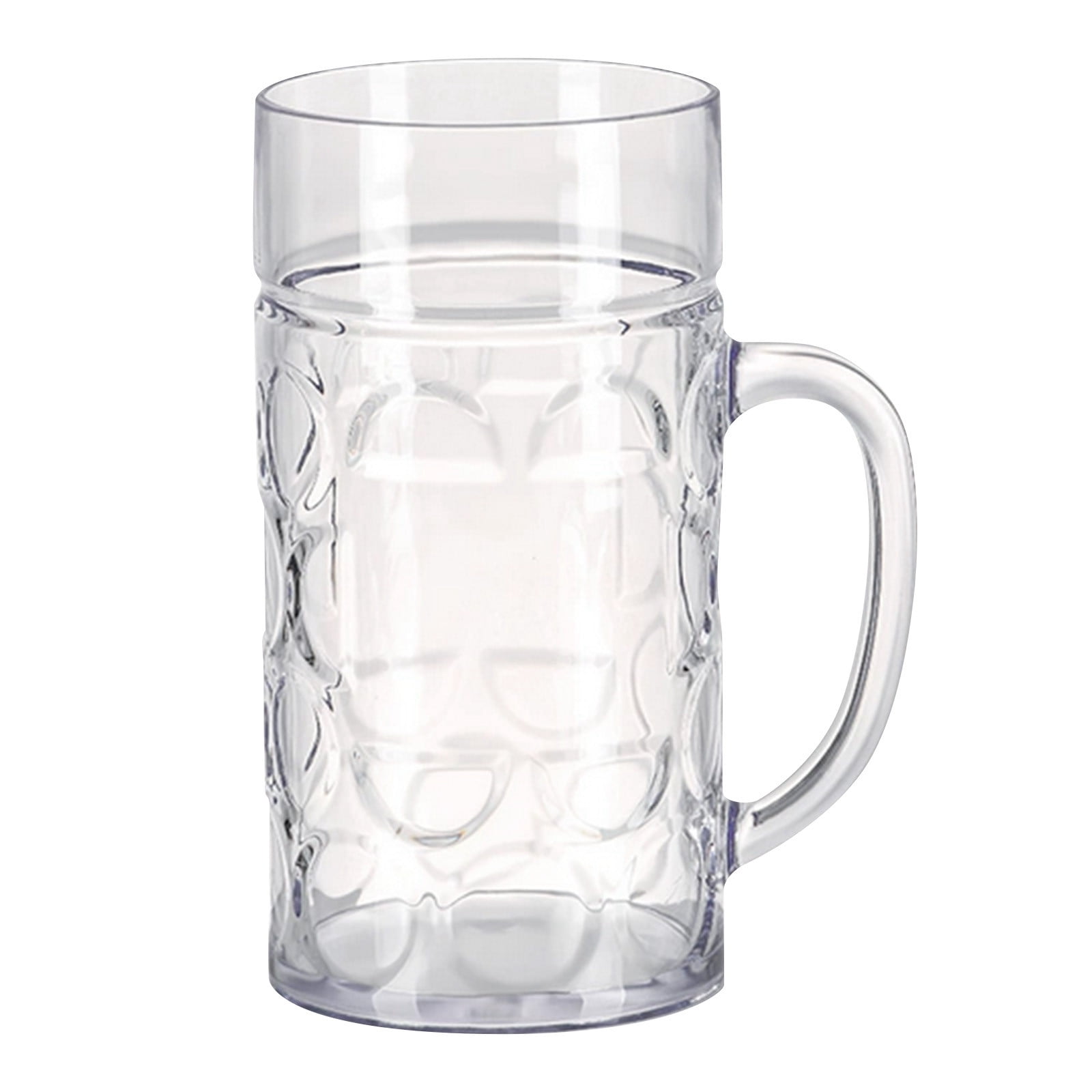 Beer Stein Mugs Jumbo Mugs,Beer Mug With Handle 1Liter,Transparent Drop ...