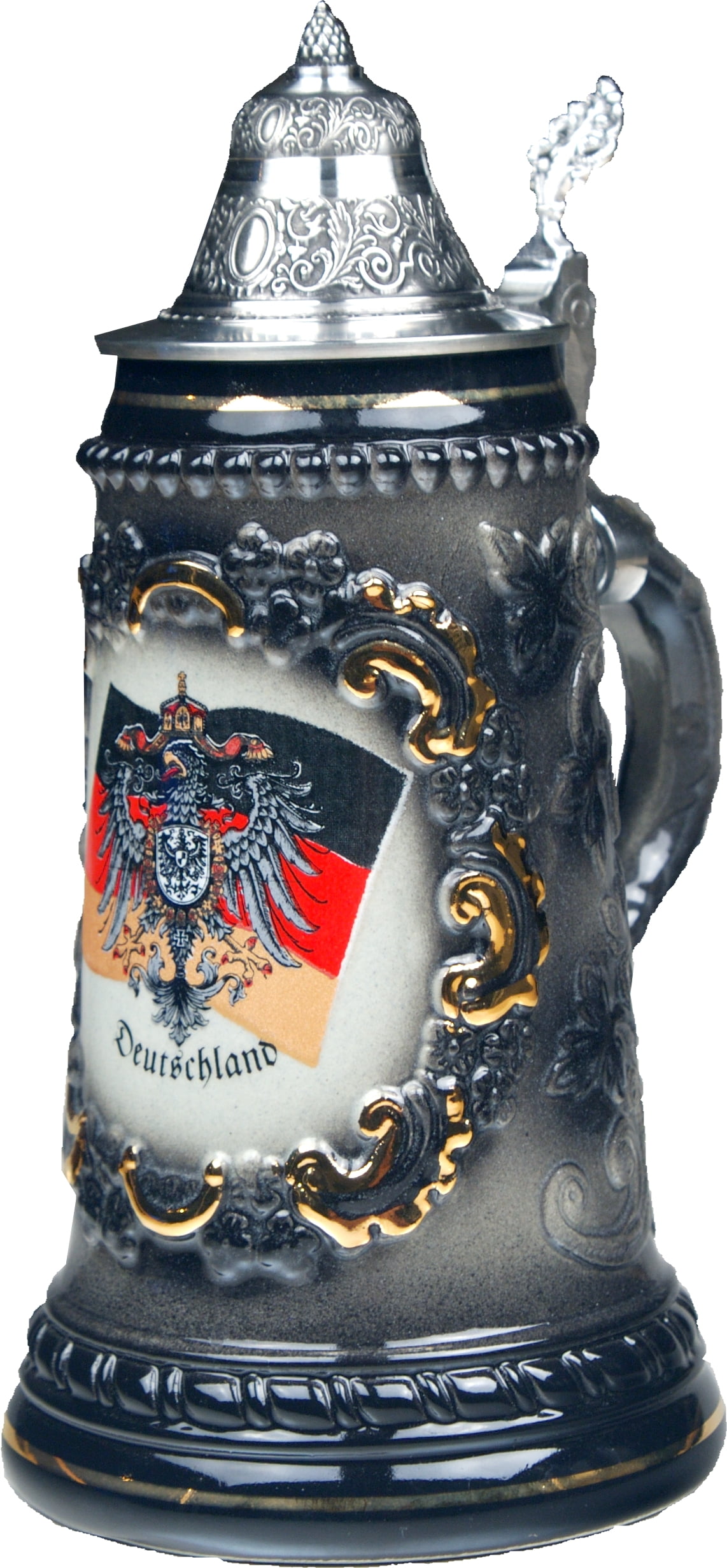 Beer Steins by King - Bavarian Castle Full Relief German Beer Stein 0 ...