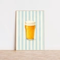 Beer Striped Coastal Bars Aesthetic Museum Quality, Unframed Canvas ...