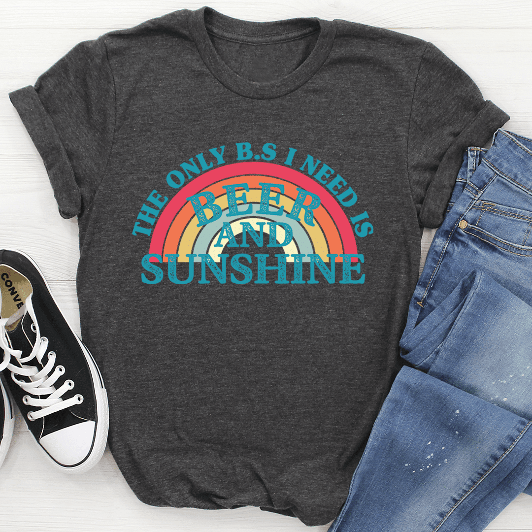 Beer Sunshine Tee White S Peachy Sunday T-Shirt - Walmart.com