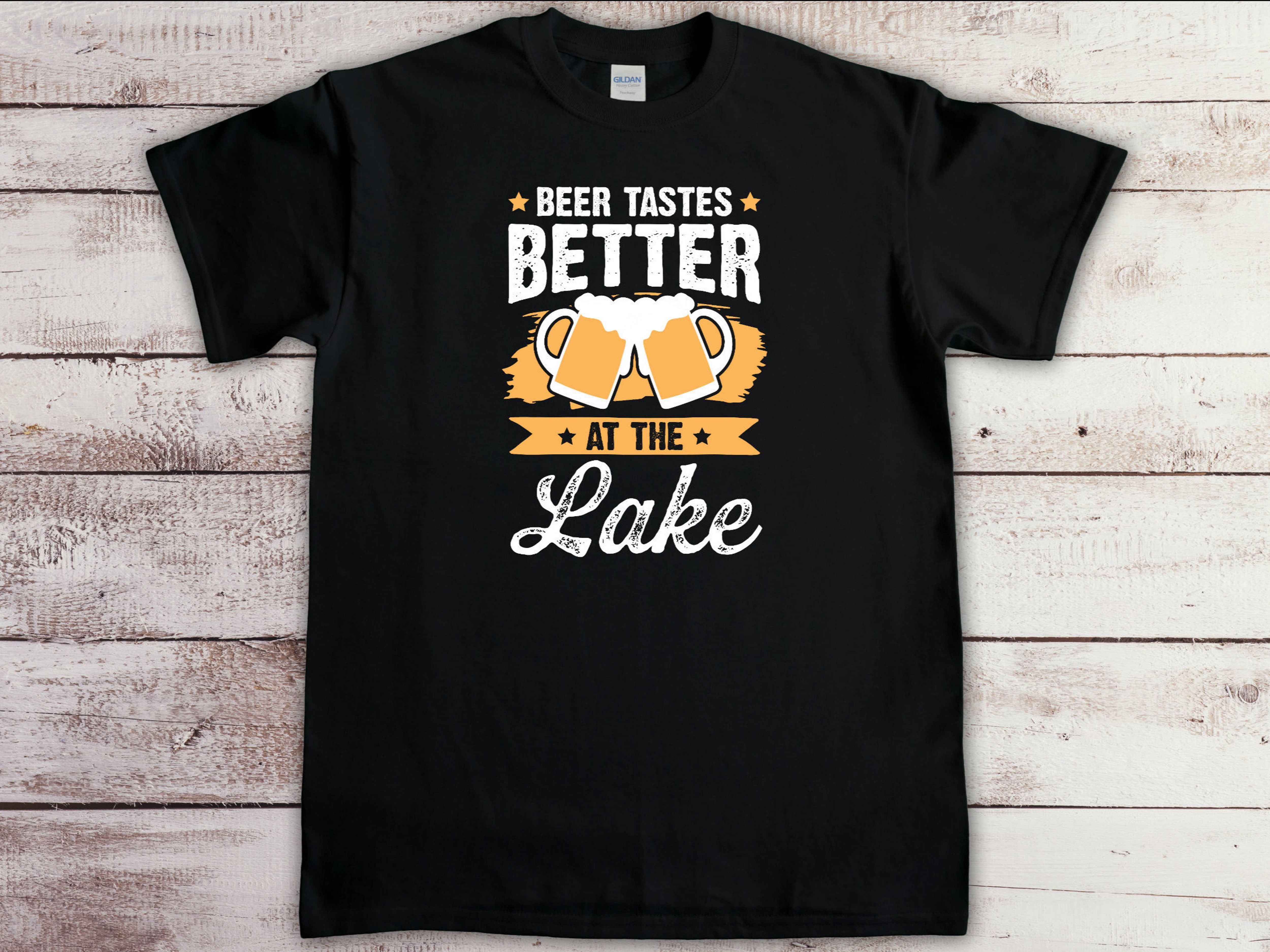 Beer Tastes Better At The Lake, Funny Lake Shirt, Funny Vacation Tee ...