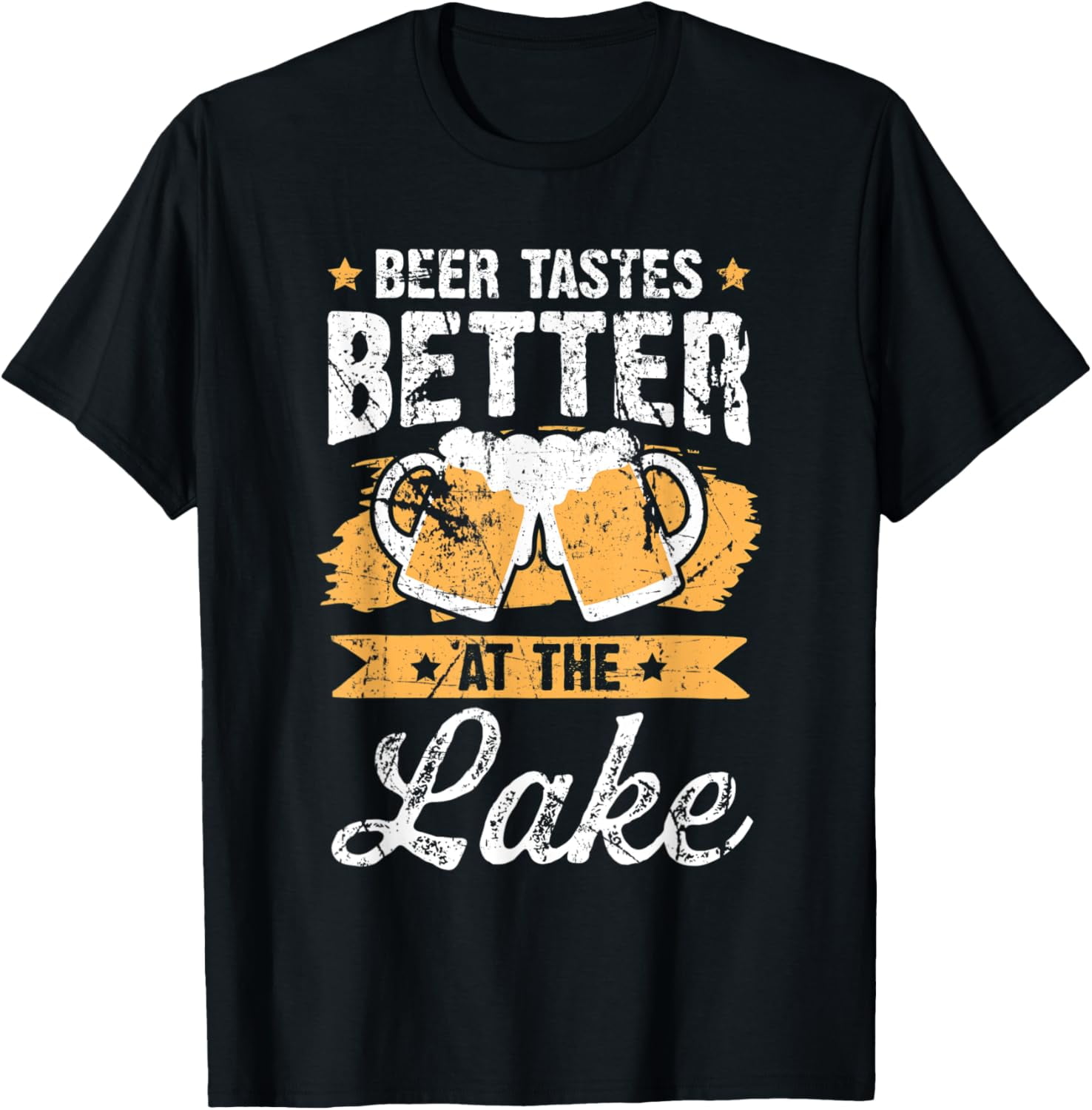 Beer Tastes Better At The Lake Shirt Fun Drinking Lake T-Shirt ...