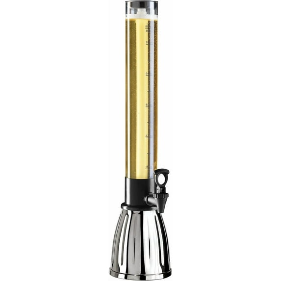 Beer Tower 88oz - Beverage Dispenser with Spigot & Ice Tube, Margarita ...