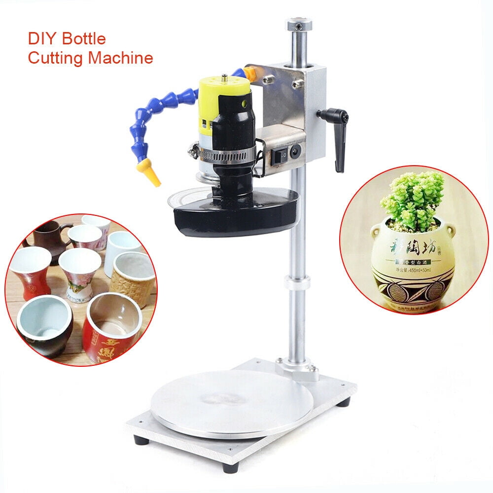 Electric DIY Wine Beer Bottle Cutting Machine, Glass Jar Cutter Kit ...
